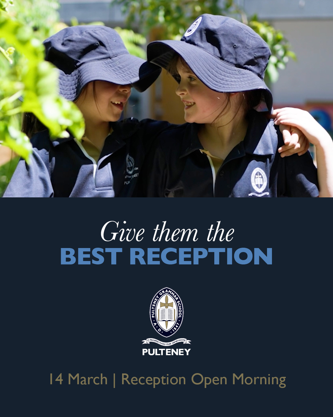 Open morning - Reception & Mid-Year Reception - Pulteney Grammar School