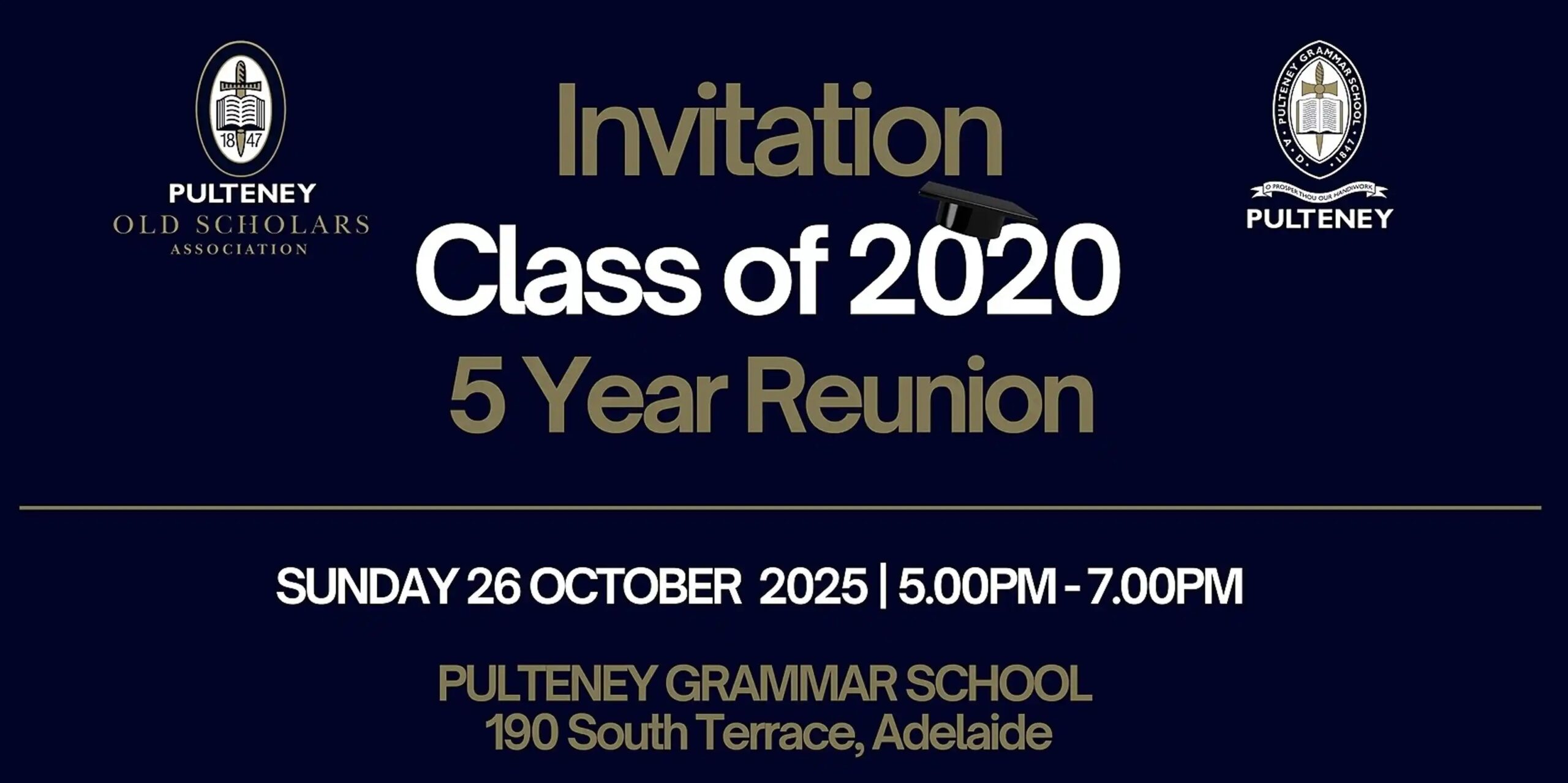 Class of 2020 Reunion - Pulteney Grammar School